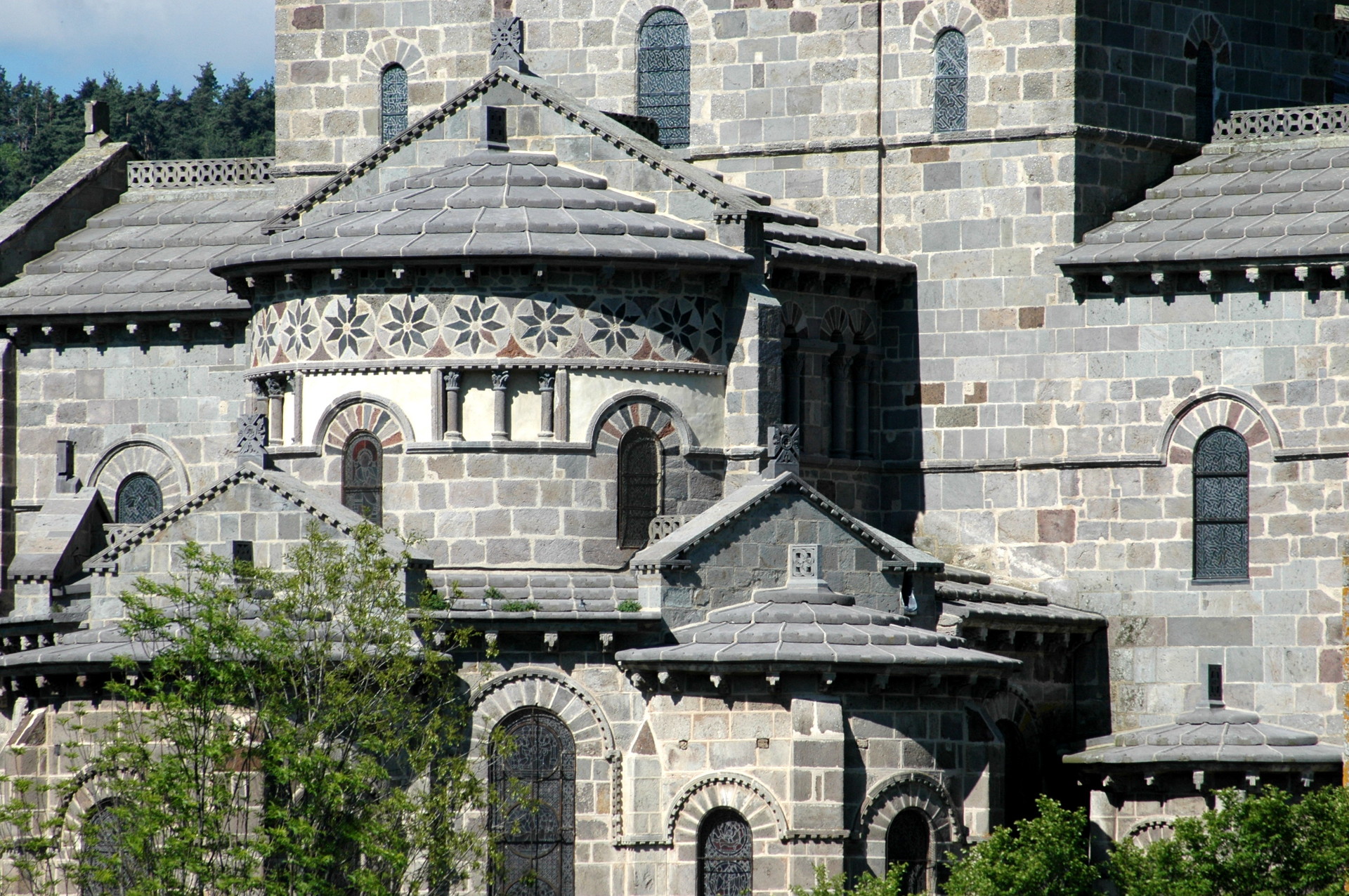 The Romanesque church of Saint-Nectaire in Auvergne